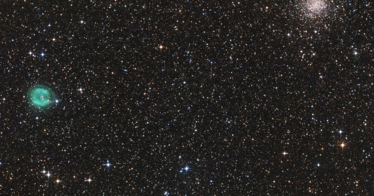 The green planetary nebula (IC 1295) | Telescope Live